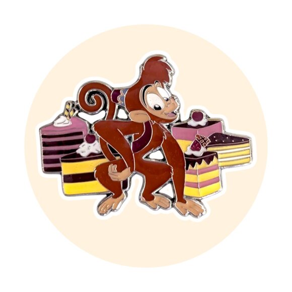 Disney | Accessories | Aladdin Disney Loungefly Pin Abu With Cakes ...